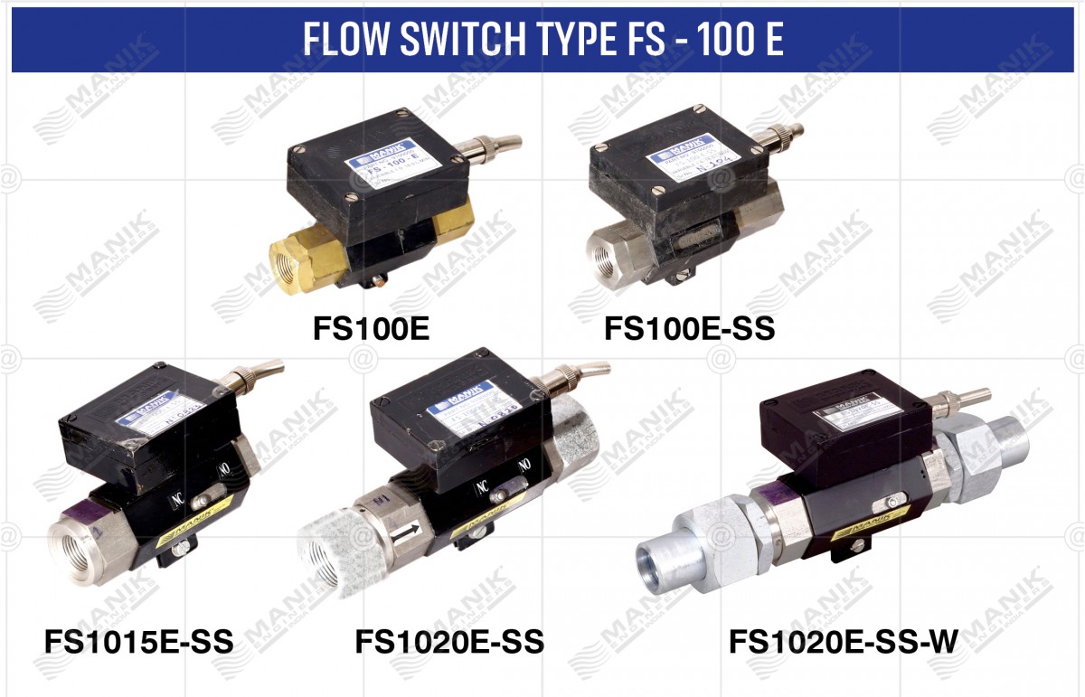 FLOW SWITCH TYPE FS - 100 E - Manik Engineers