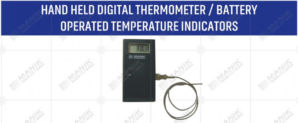 HAND HELD DIGITAL THERMOMETER BATTERY OPERATED TEMPERATURE INDICATORS ...