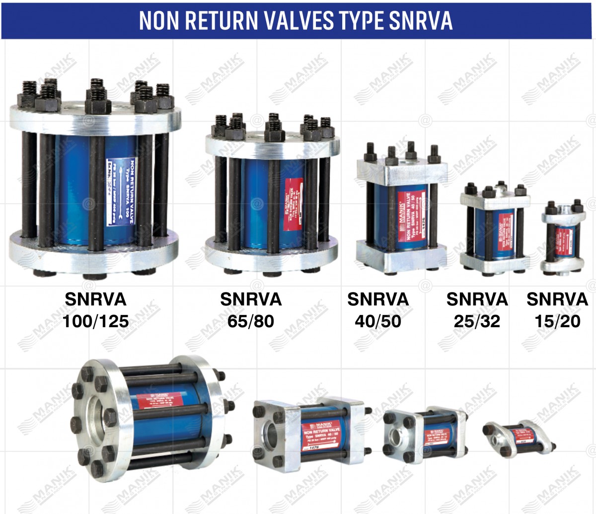 NON RETURN VALVES TYPE SNRVA - Manik Engineers
