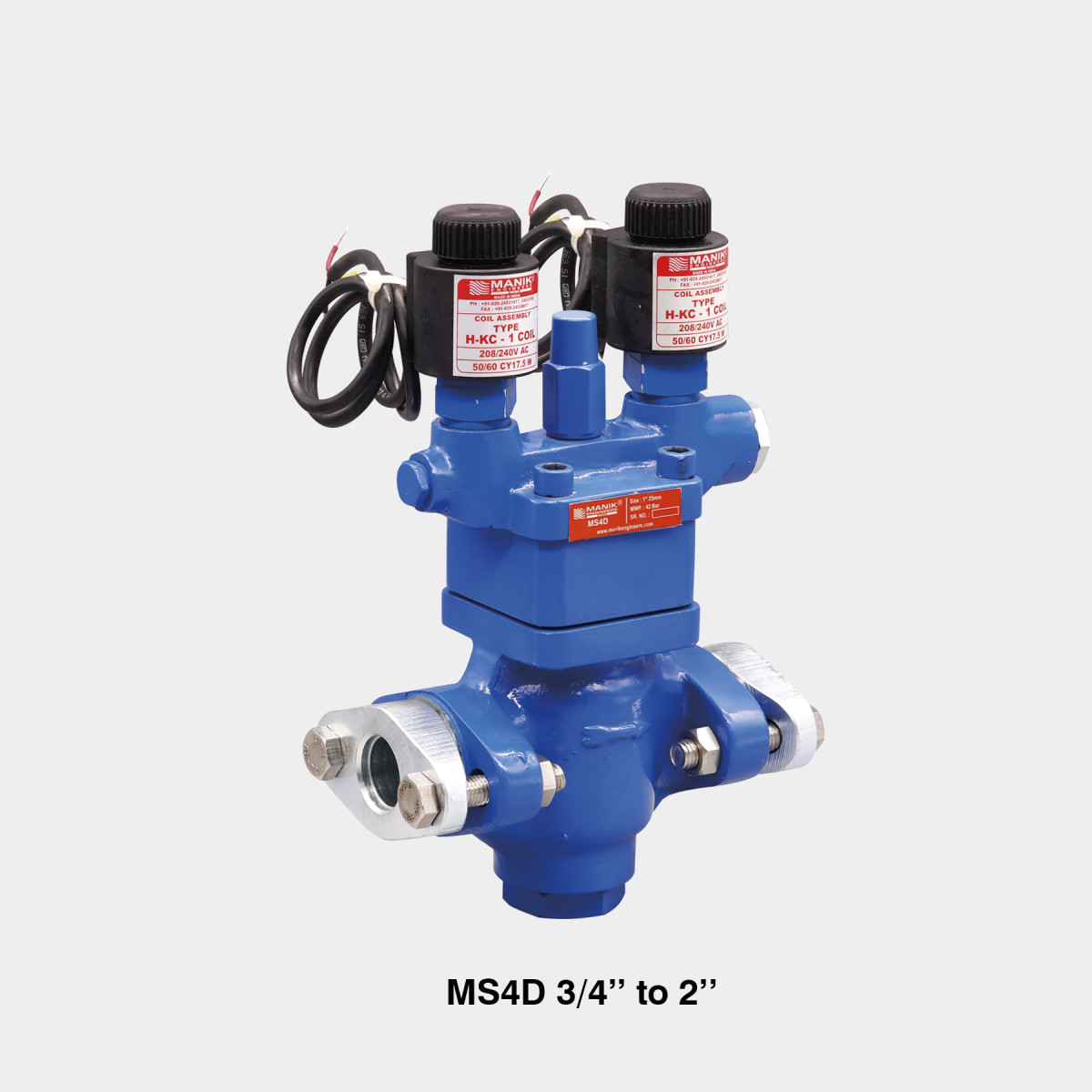 Two-STEP hot-gas solenoid Valve_MS4D - Manik Engineers